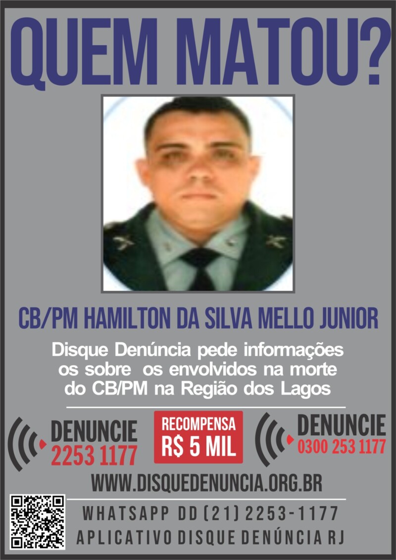 Disque Denúncia Pede Informações Sobre Os Envolvidos Na Morte De Cabo