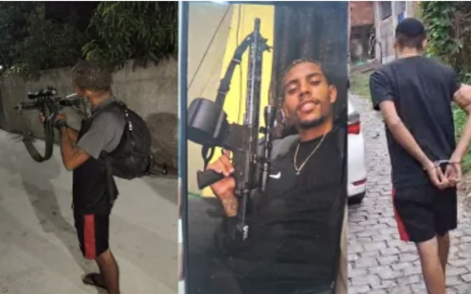 'Homem de guerra' do CV de SG que ostentava armas na internet é preso ...