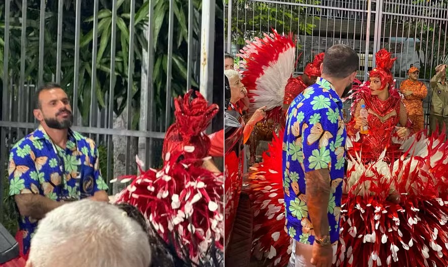 Marcelinho Calil é flagrado com Marcella Alves antes de desfile ...