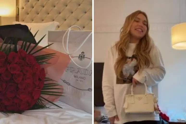 Virginia Fonseca é mimada pelo gonçalense Vini Jr. com buquê e bolsa da ...