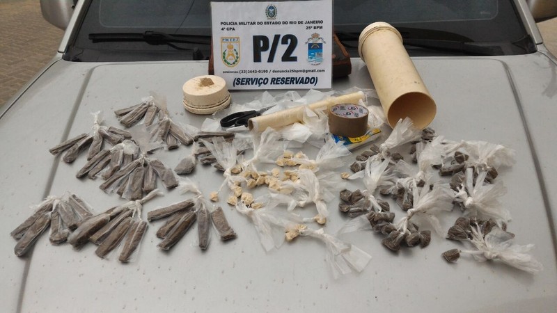 PM apreende drogas escondidas em tubo de PVC | Portal O São Gonçalo