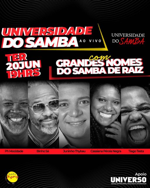 Rádio Mania FM lança 'Universidade do Samba' em versão ao vivo, nesta ...
