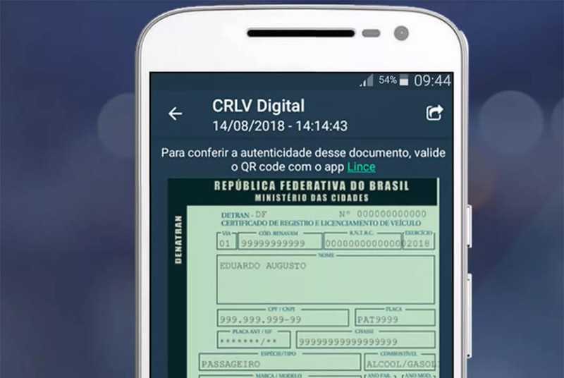 Versão digital do CRLV 2019 está disponível para todos os veículos | O ...